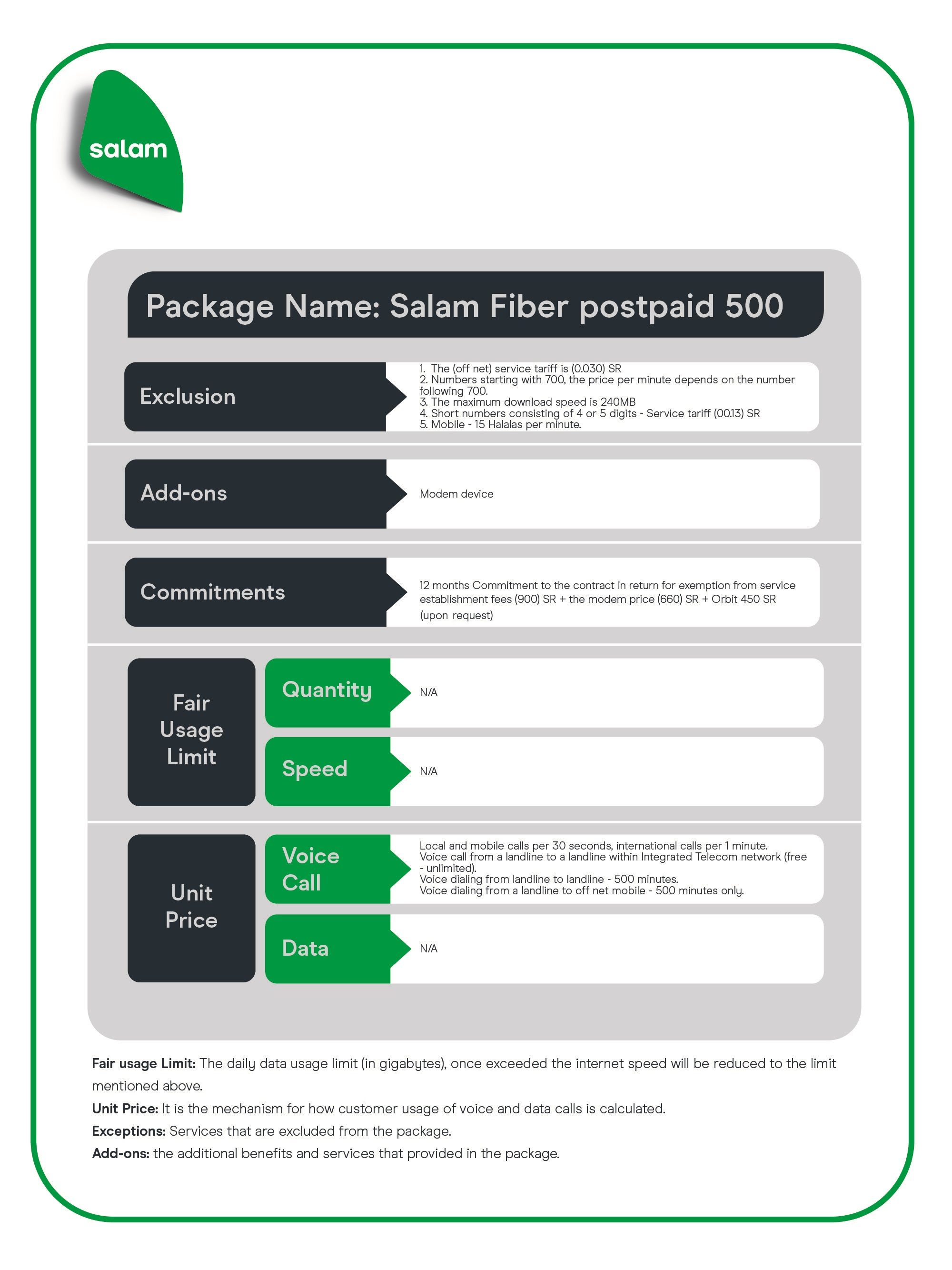 Salam - Fiber Postpaid